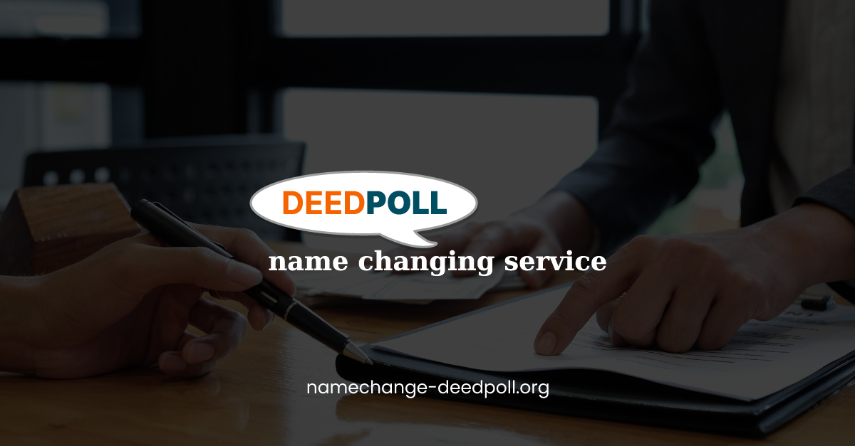 MaidenName - Name Change Deed Poll